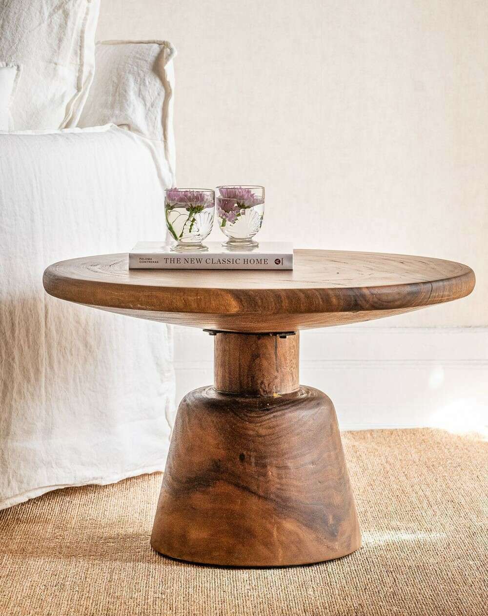 MESA ALMOND - SUAR TOSTADO - DIAMETRO 70 CMS